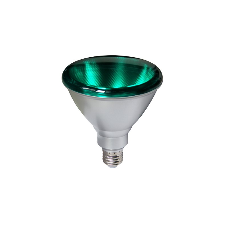 ΛΑΜΠΑ LED PAR38 15W E27 GREEN 240V Glou - Vagianos Electric